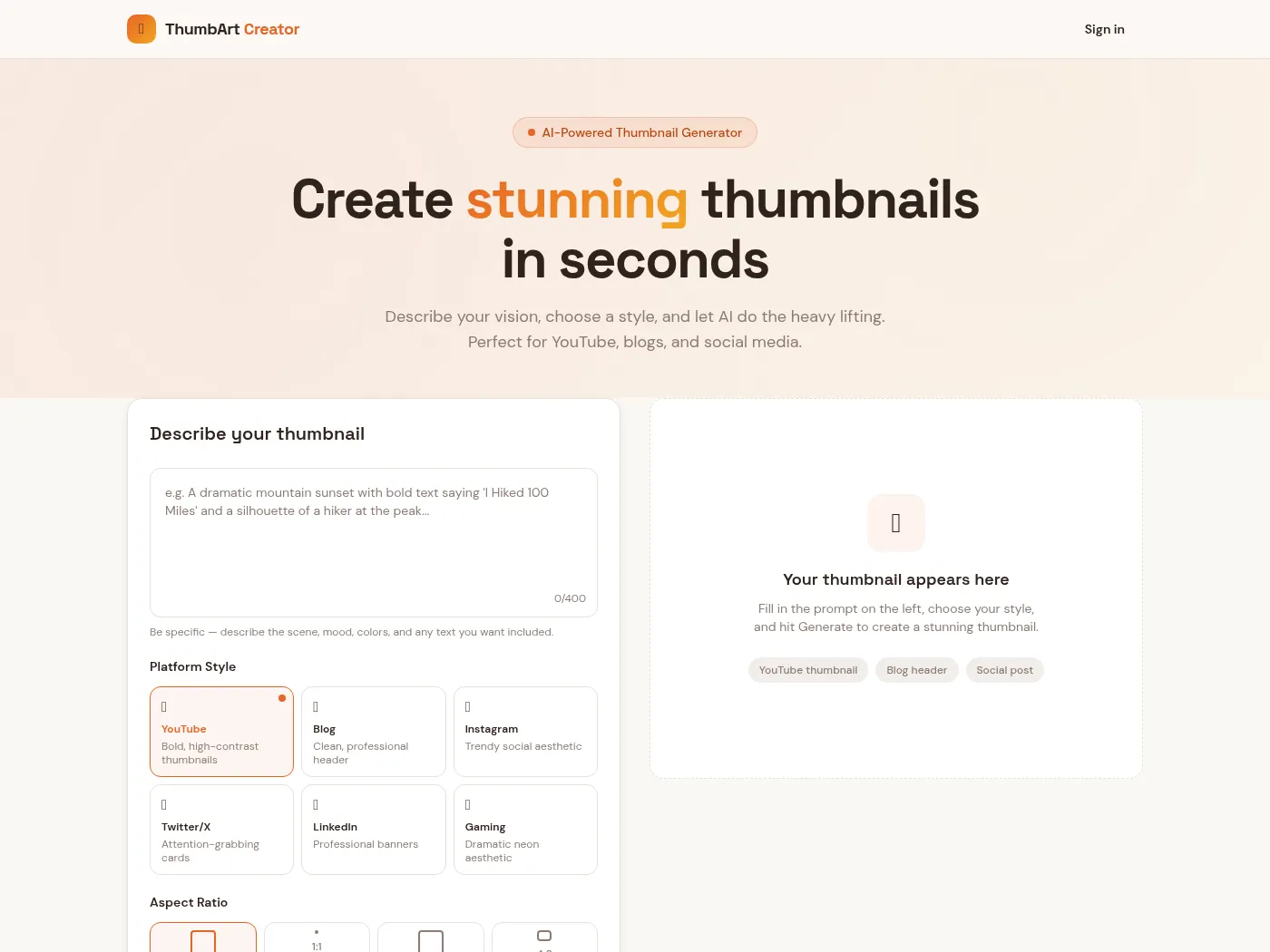 ThumbArt Creator