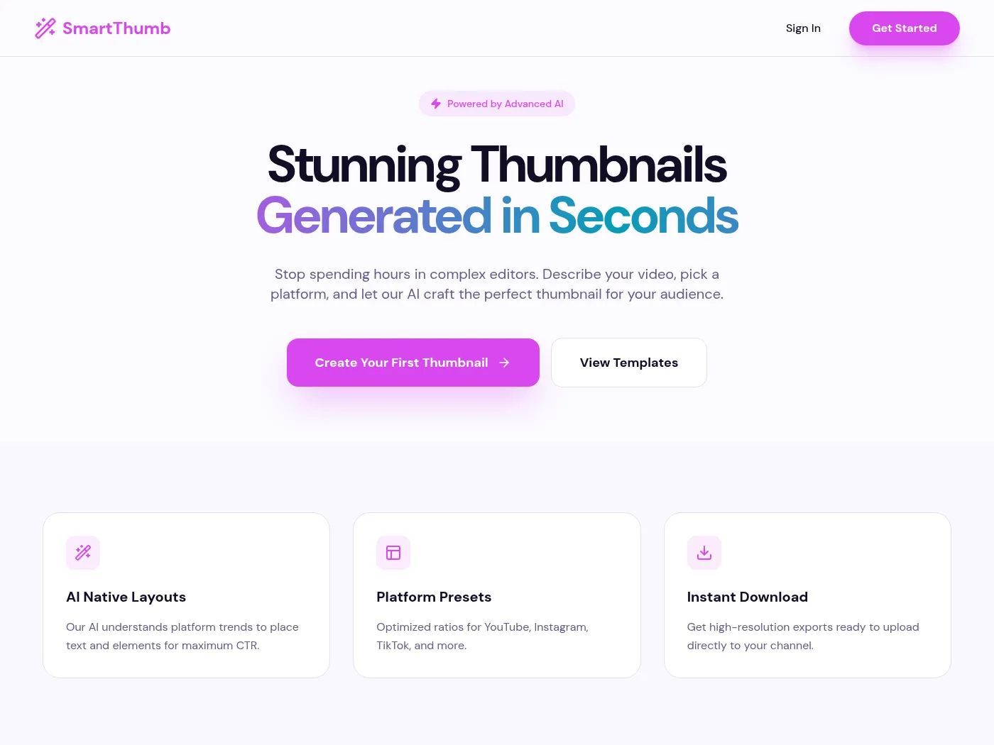 Smart Thumbnail Generator