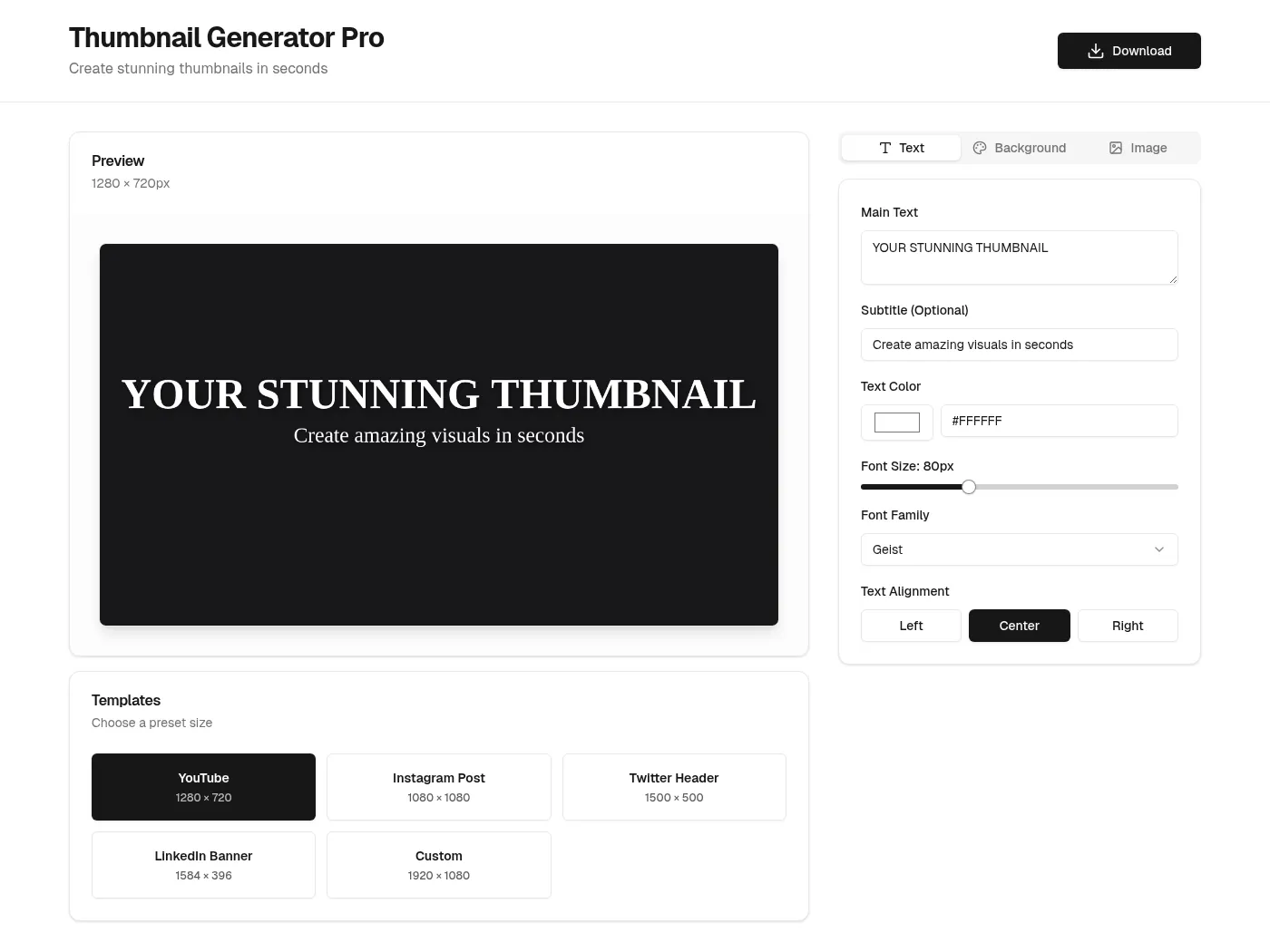 Thumbnail Generator Pro