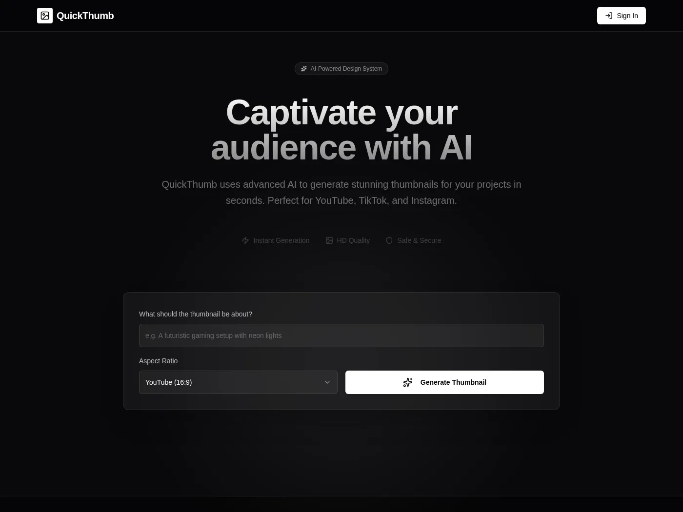 QuickThumb Generator