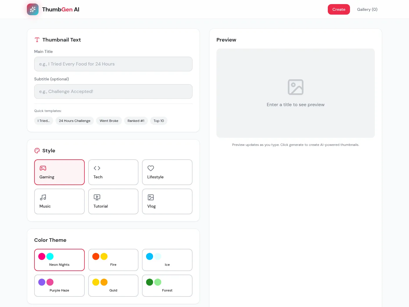 ThumbGen AI