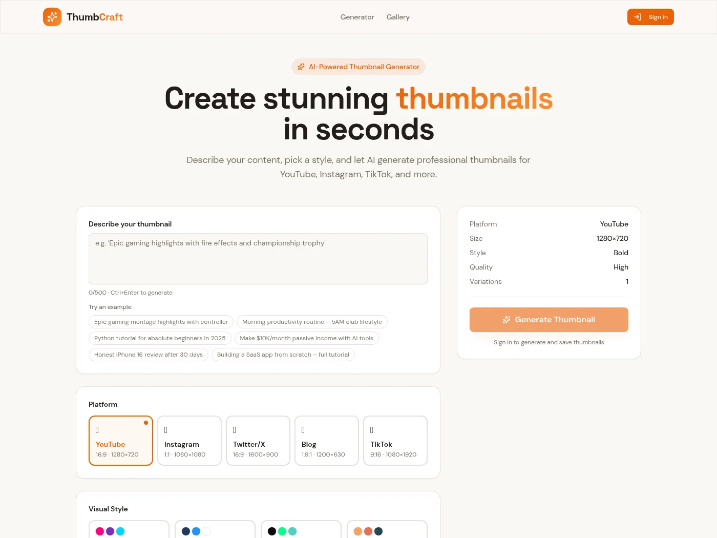 ThumbCraft