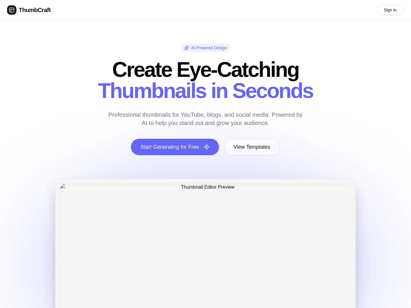 ThumbCraft Generator