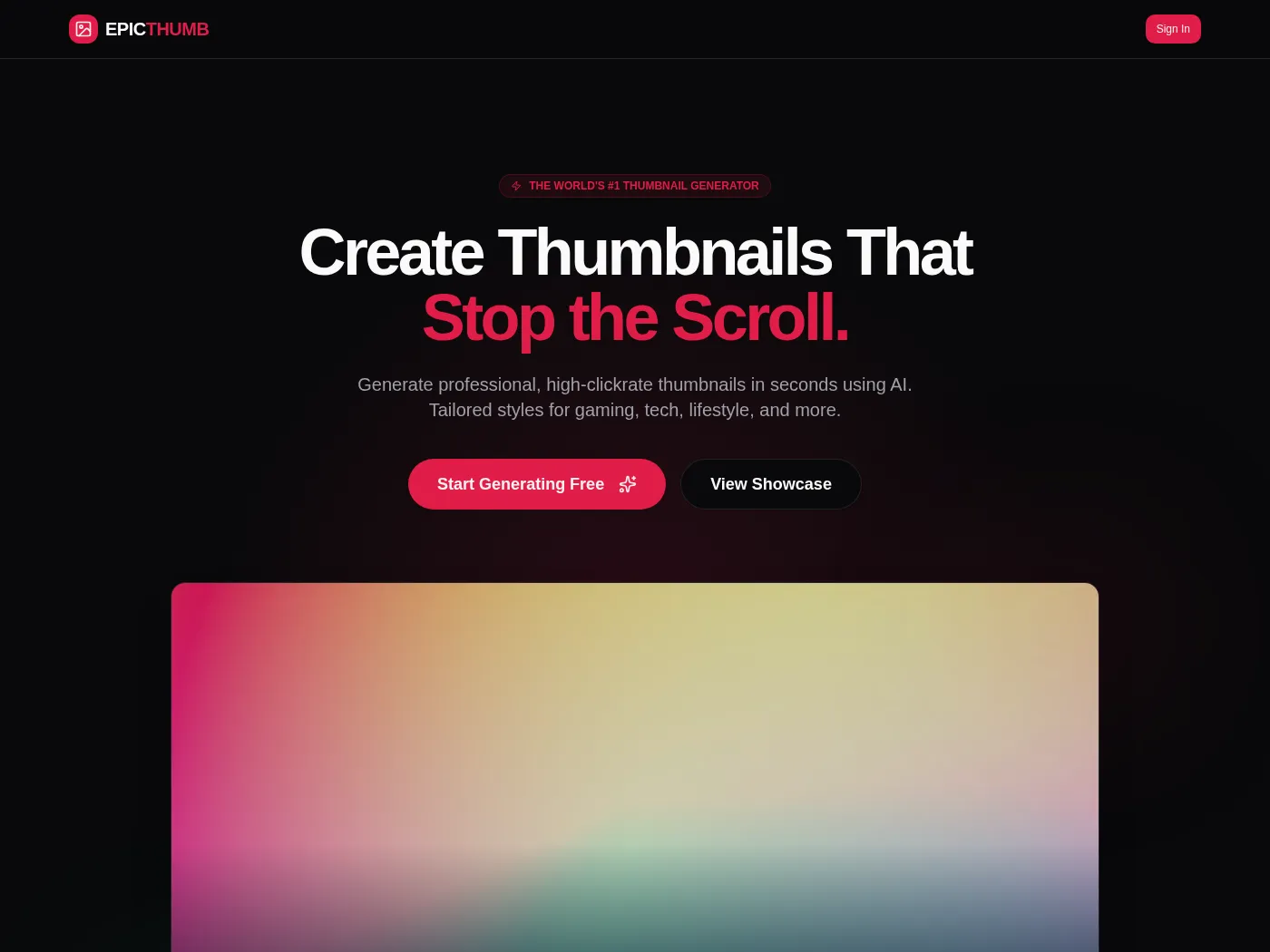 Epic Thumbnail Maker