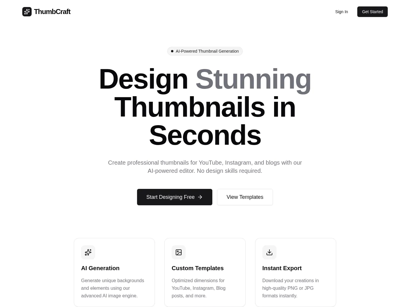 ThumbCraft Generator