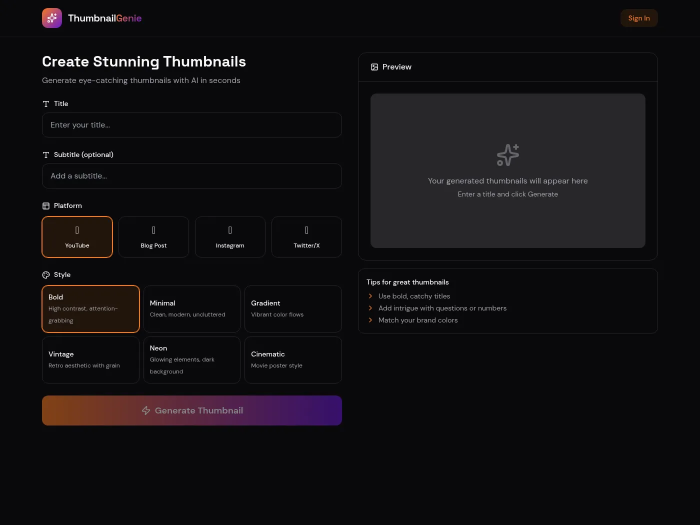 Thumbnail Genie