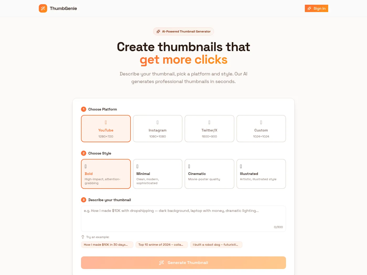 ThumbGenie