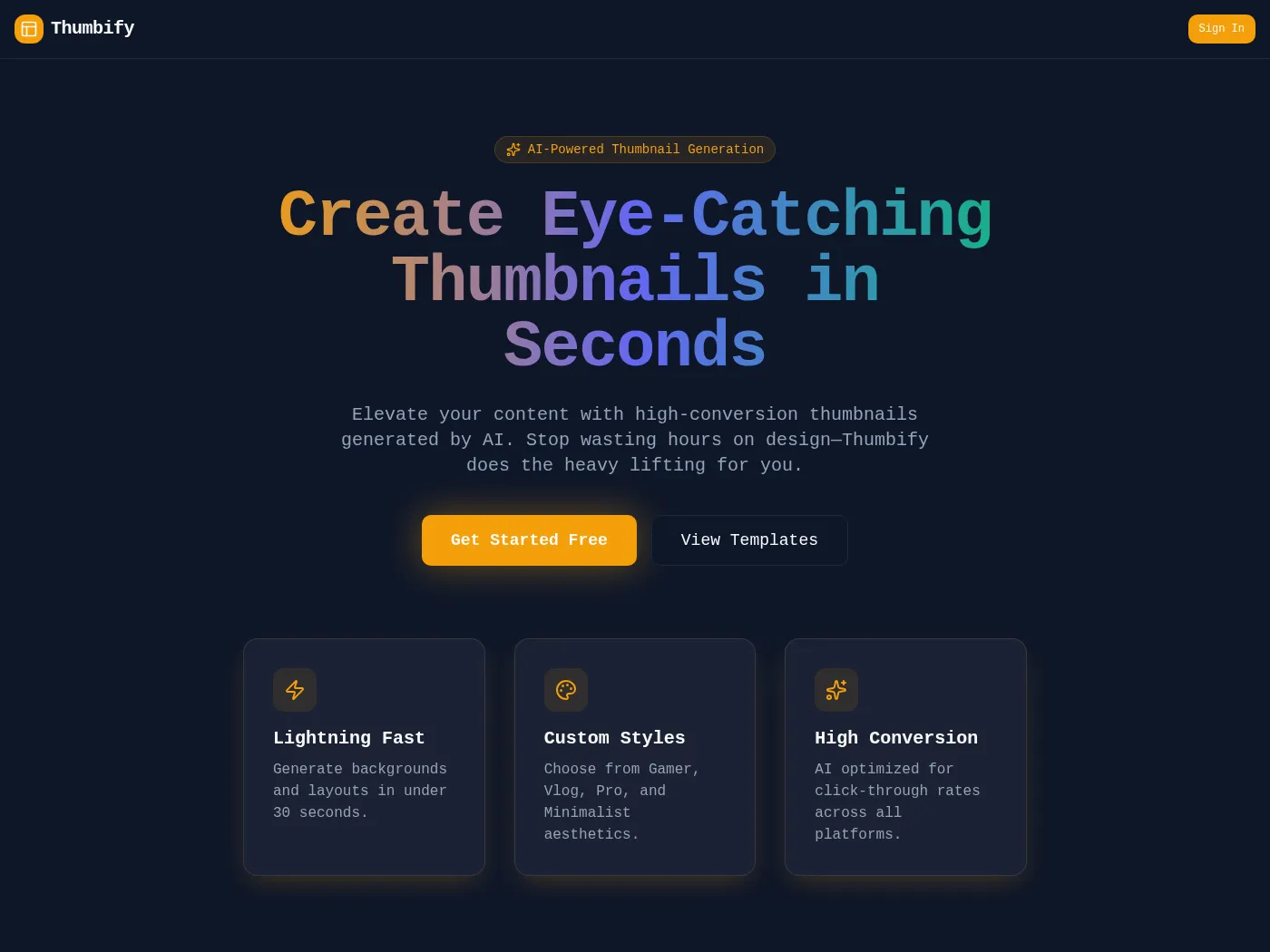 Thumbify Generator