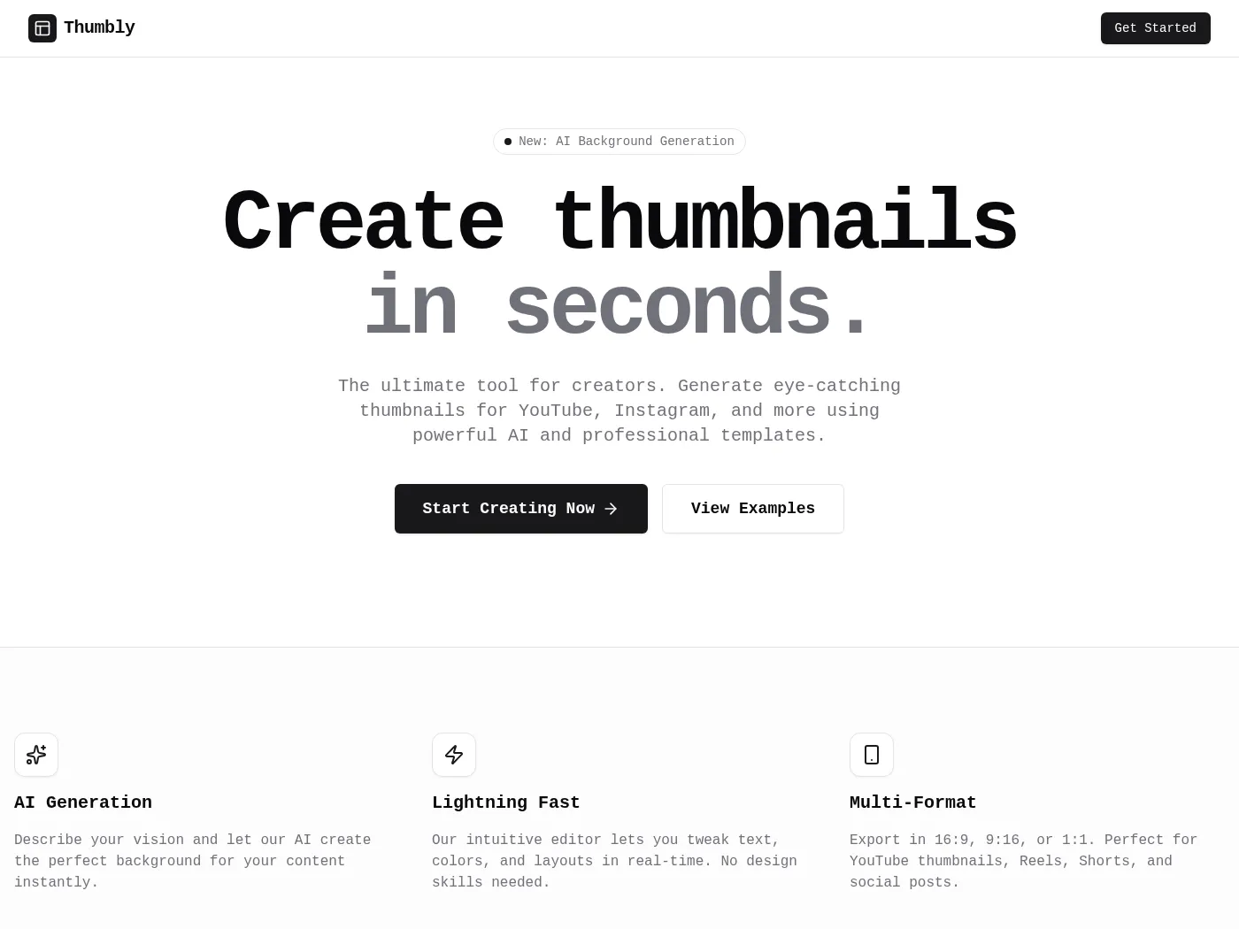 Thumbly Generator