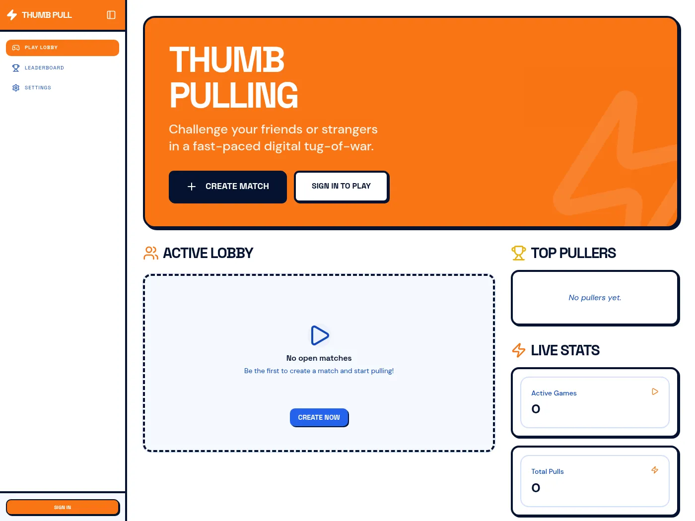 ThumbPull Game
