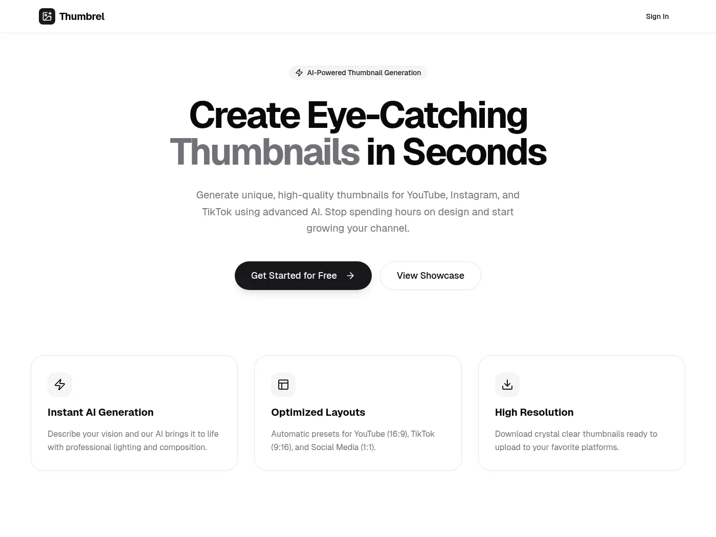 Thumbrel Generator