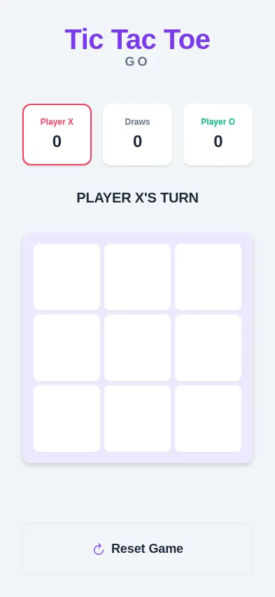 Tic Tac Toe Go
