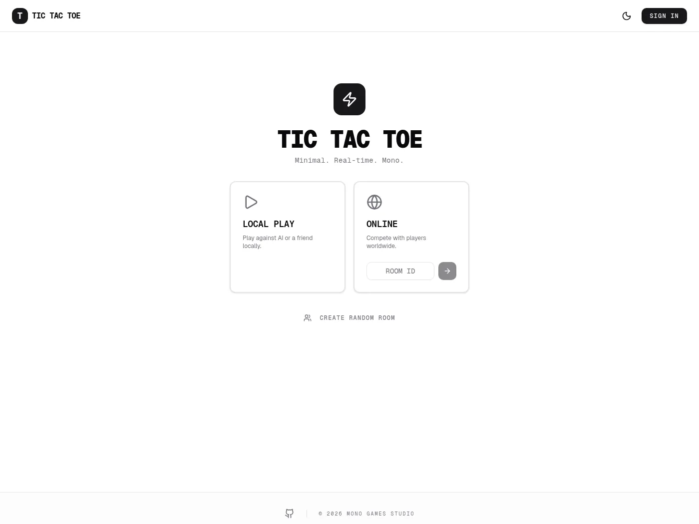 Tic Tac Toe Game