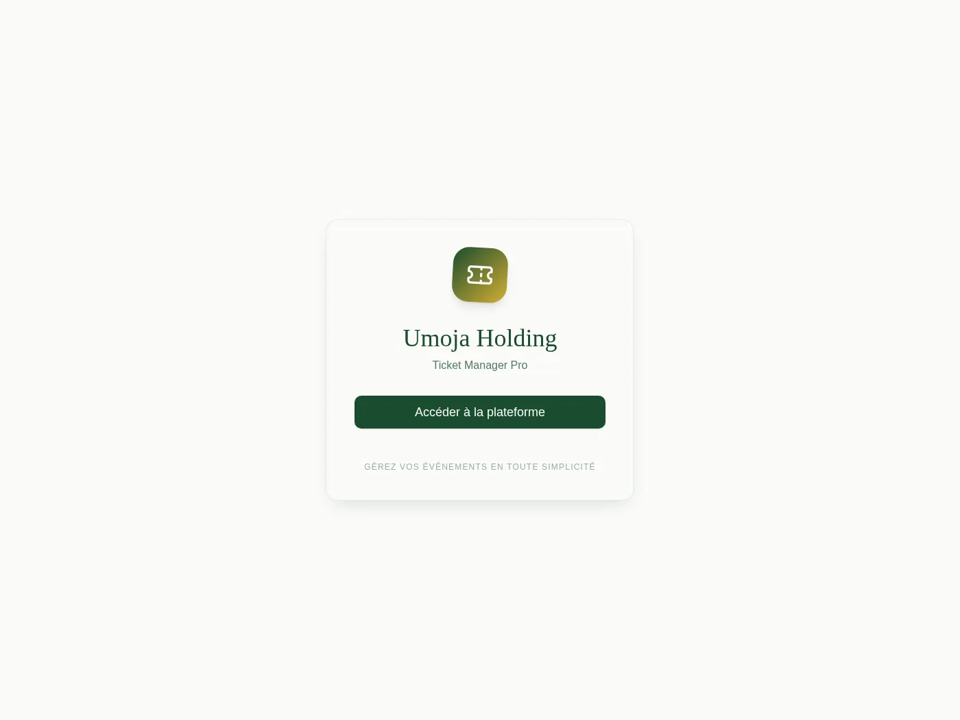 Umoja Ticket Manager
