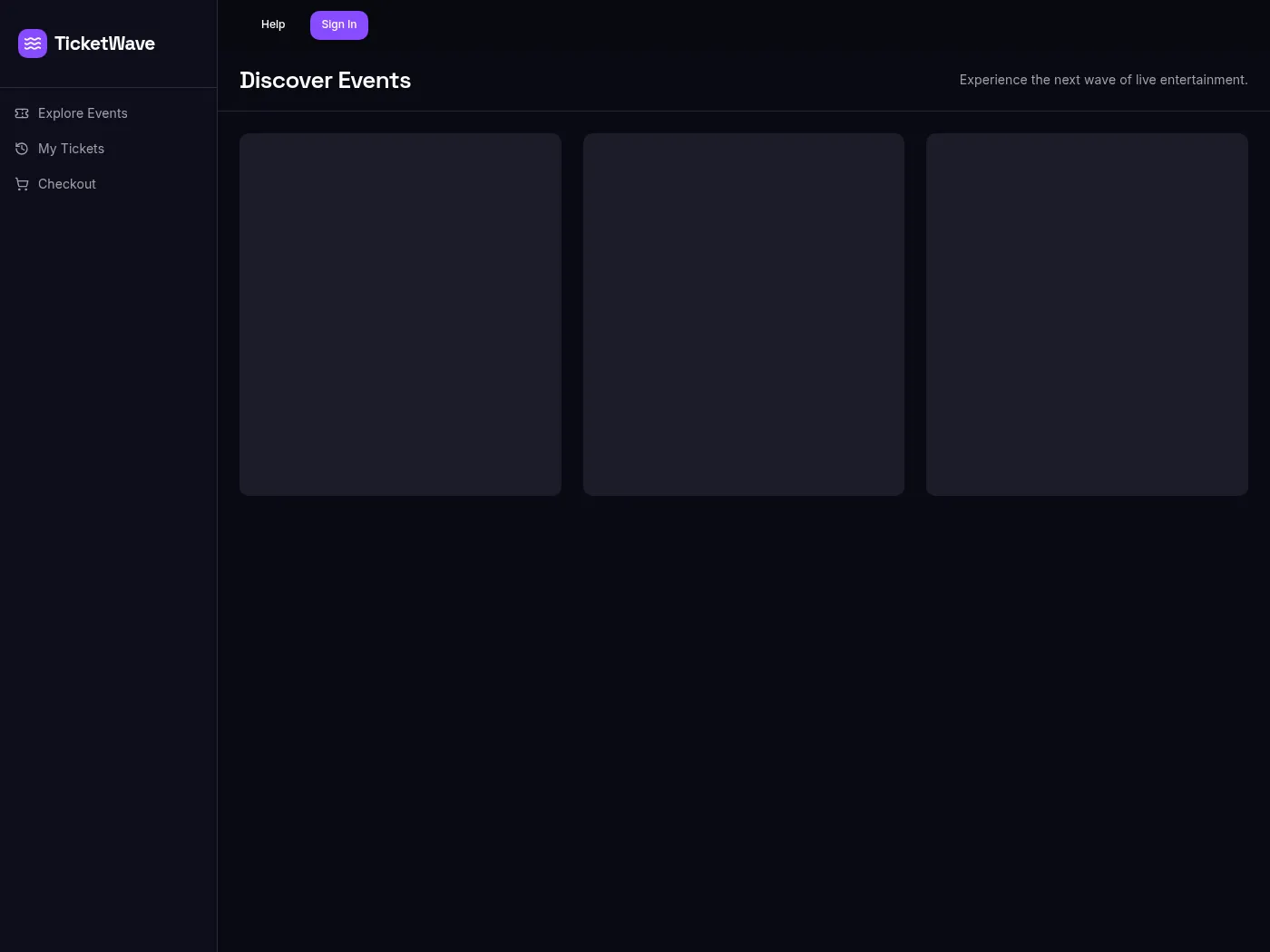 TicketWave Booking System