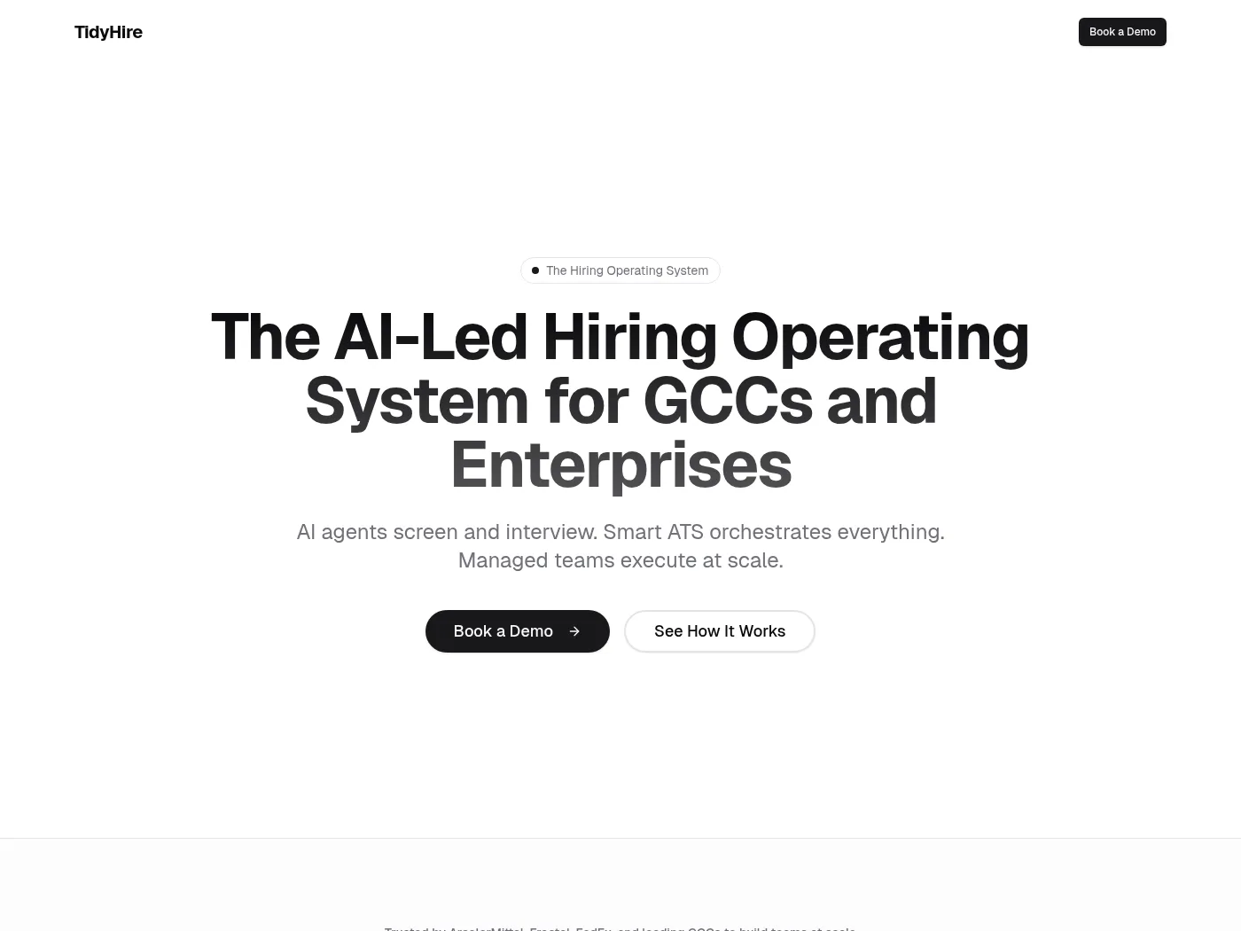 TidyHire Landing Page