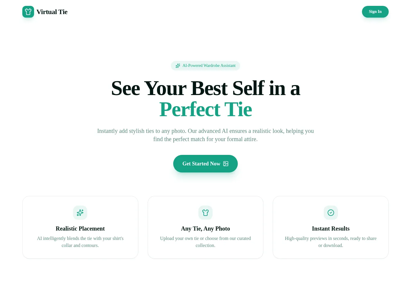 Virtual Tie Preview
