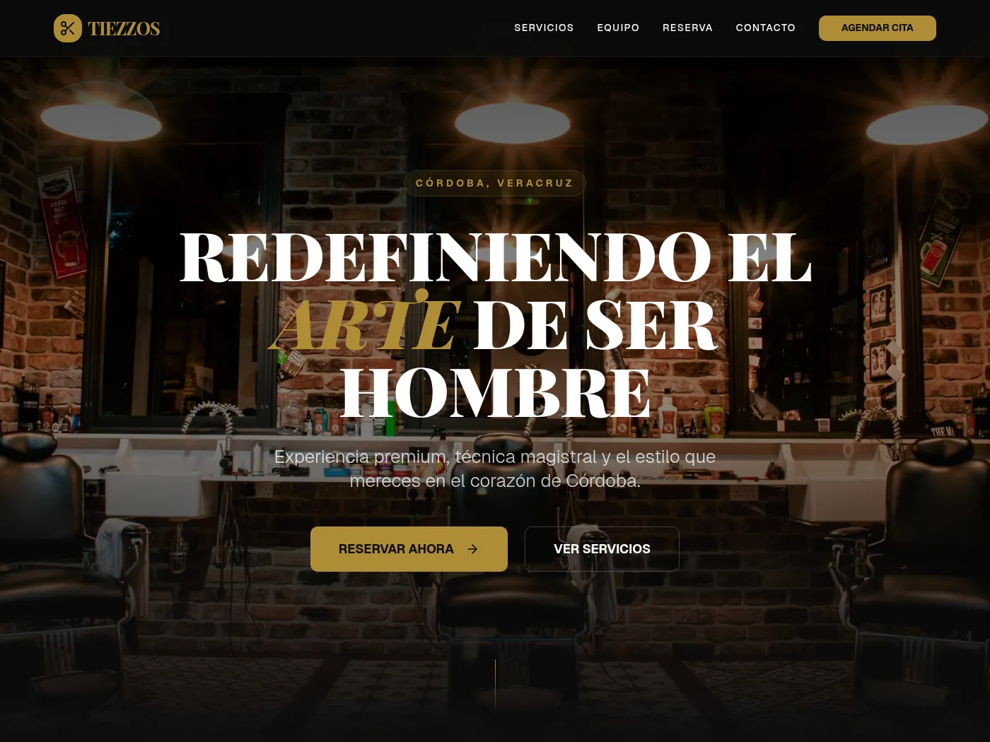 Tiezzos Barbershop Site