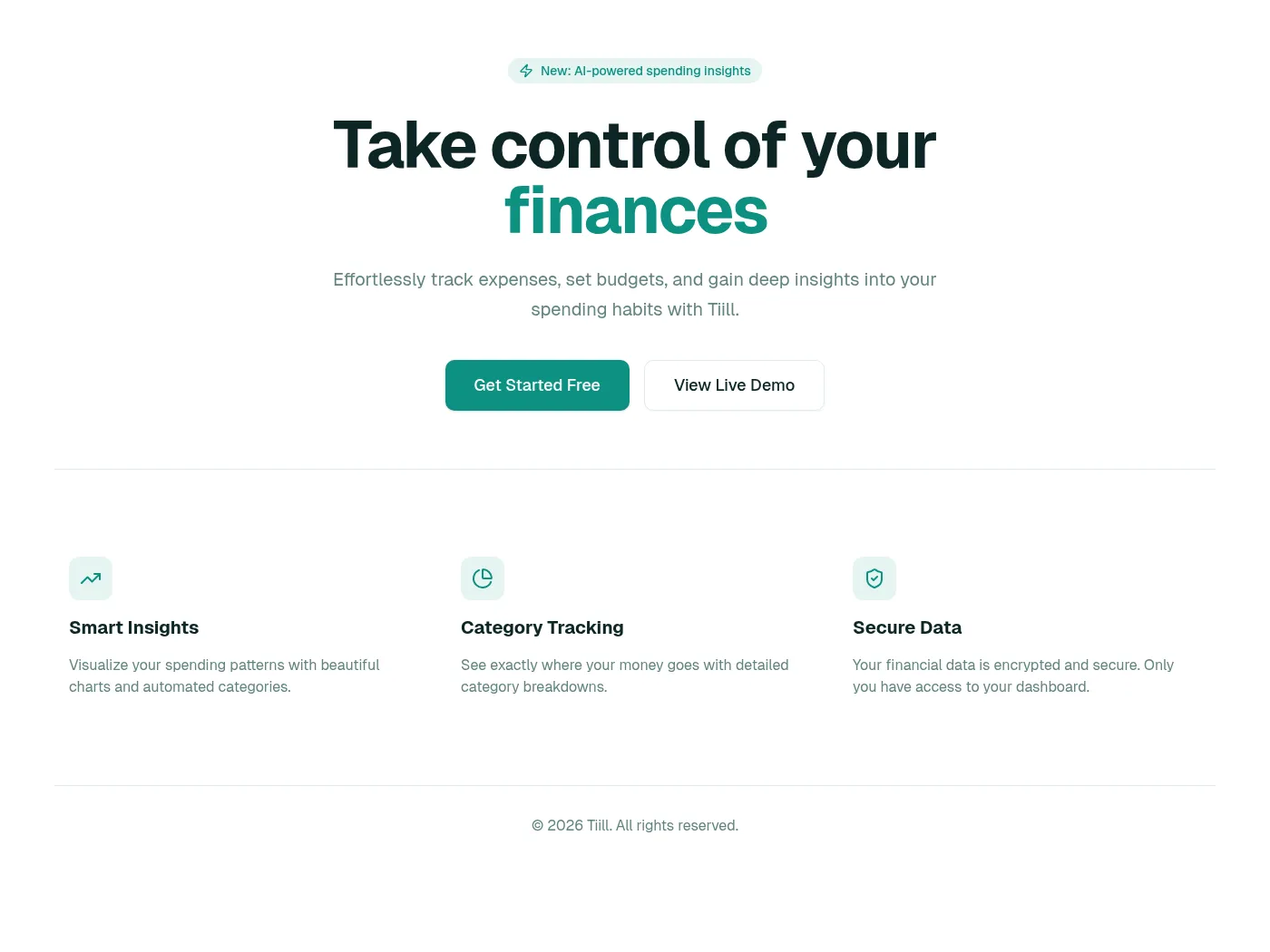 Tiill Expense Tracker