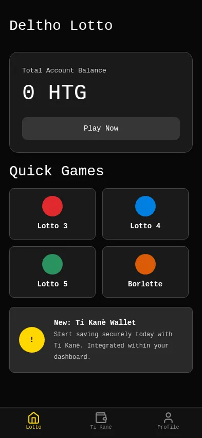Ti Kanè Mobile Wallet