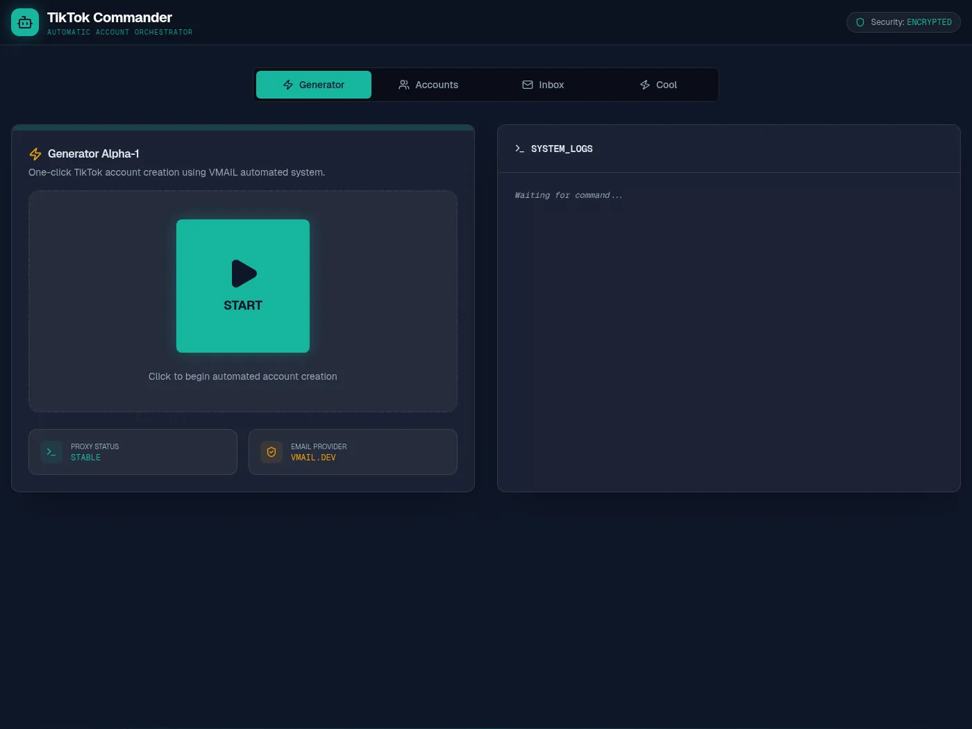TikTok Account Commander