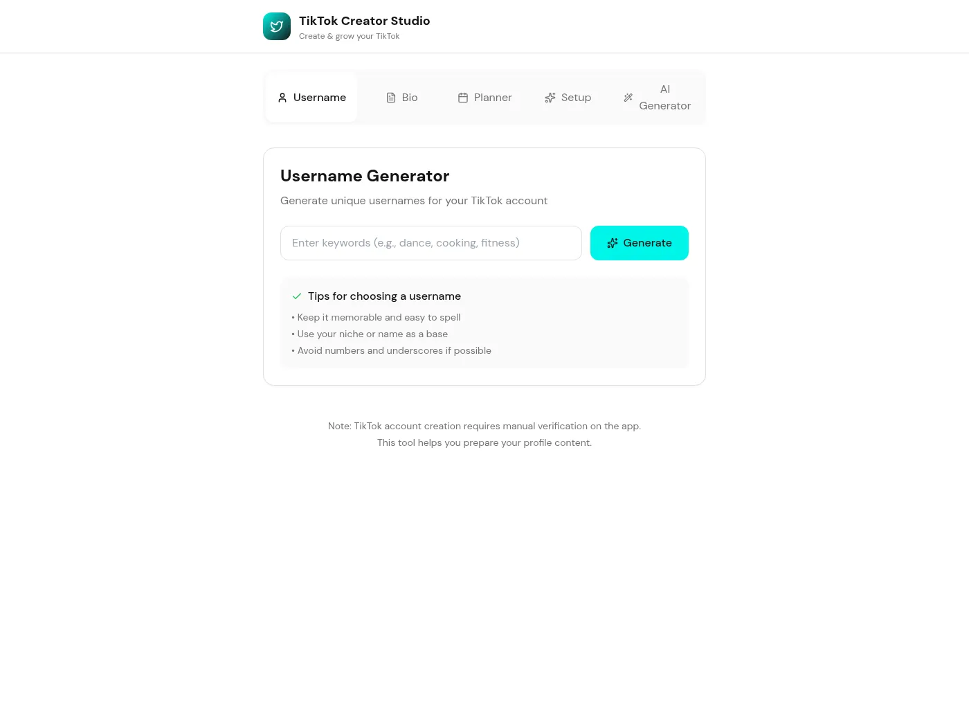 TikTok Account Creator