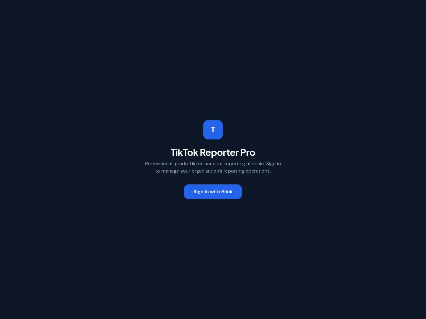 TikTok Account Reporter