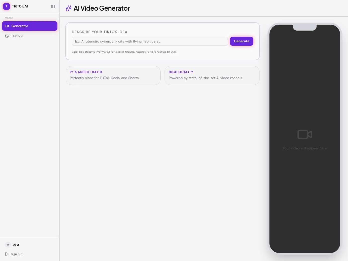 TikTok AI Video Maker