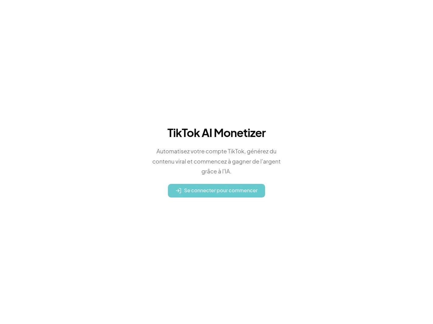 TikTok AI Monetizer