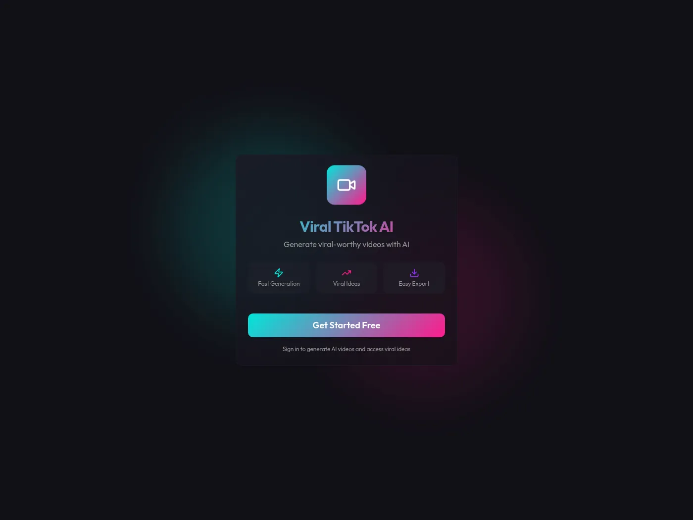 Viral TikTok AI Poster