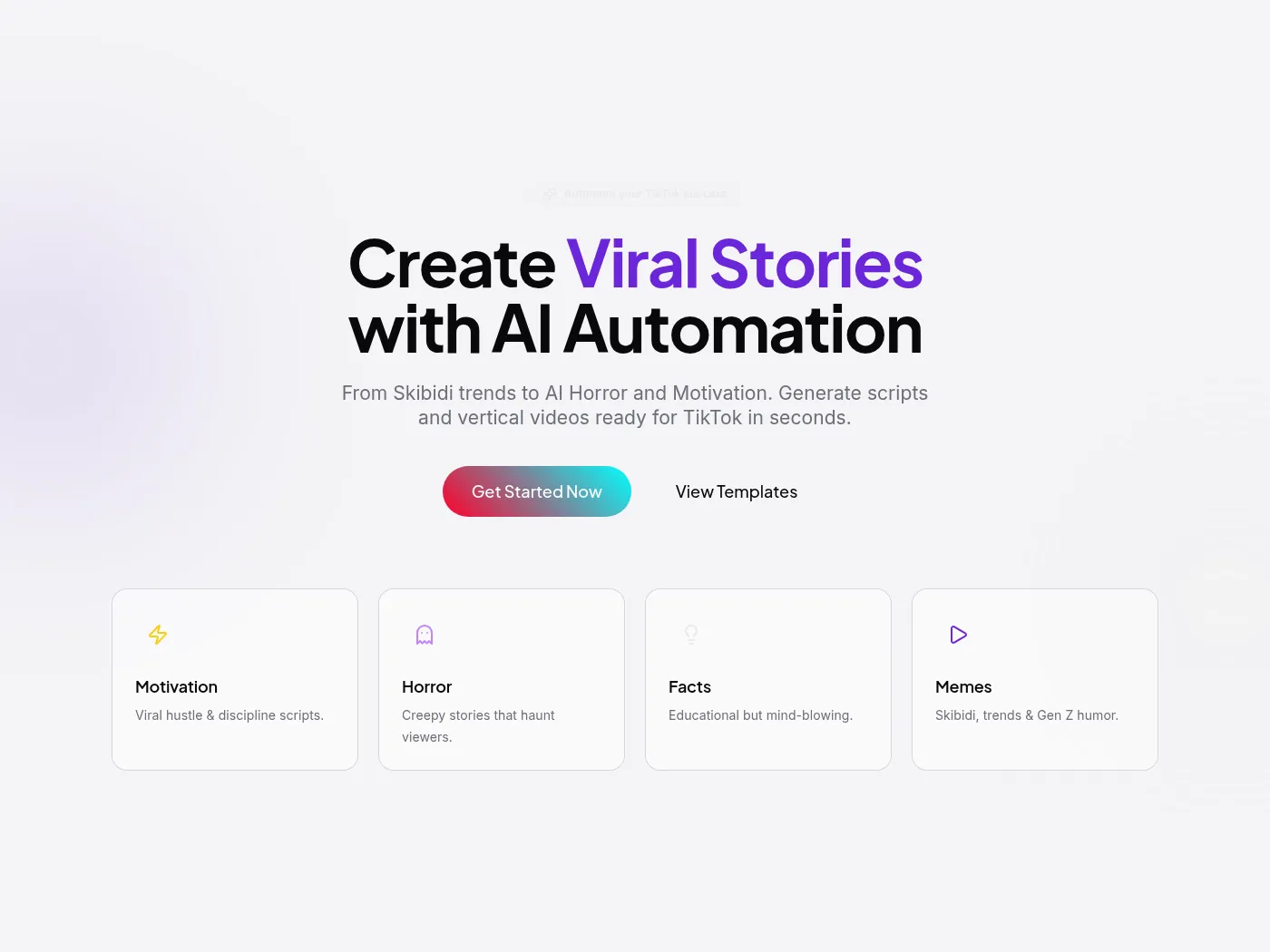 TikTok AI Story Maker