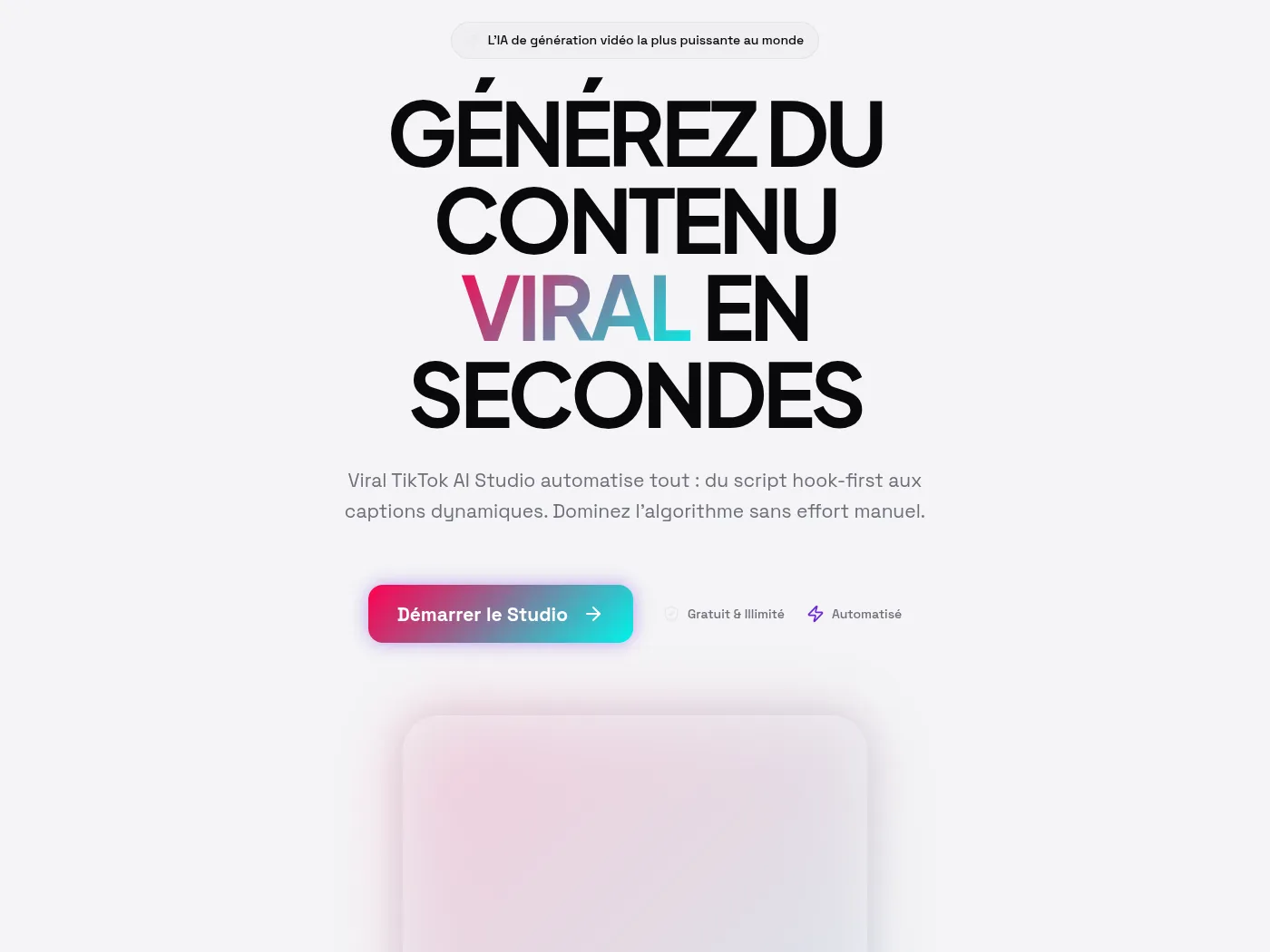 Viral TikTok AI Studio