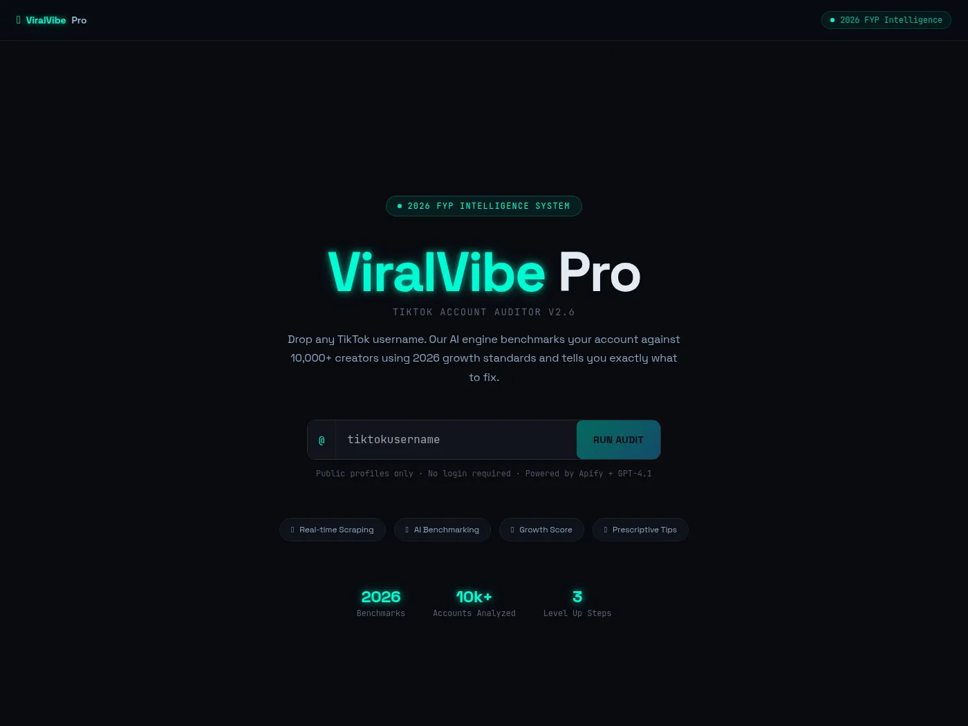 ViralVibe Pro Auditor