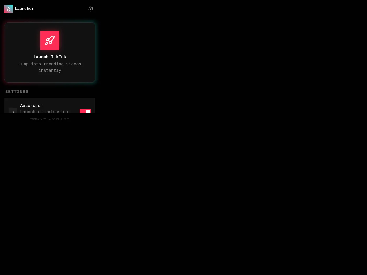 TikTok Auto Launcher
