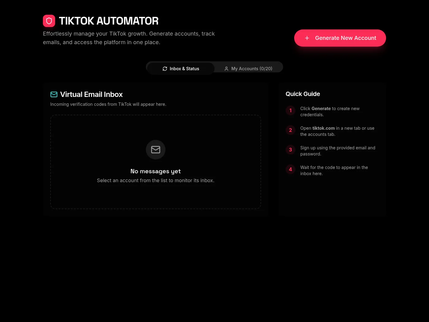TikTok Account Automator