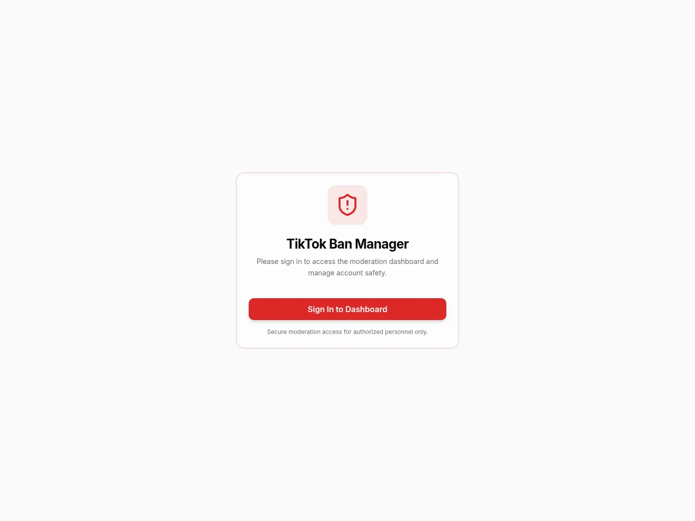 TikTok Ban Manager