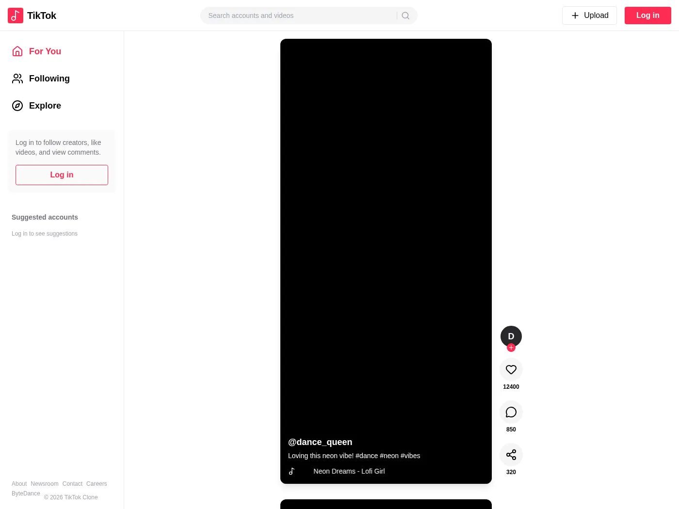 TikTok Clone Deluxe
