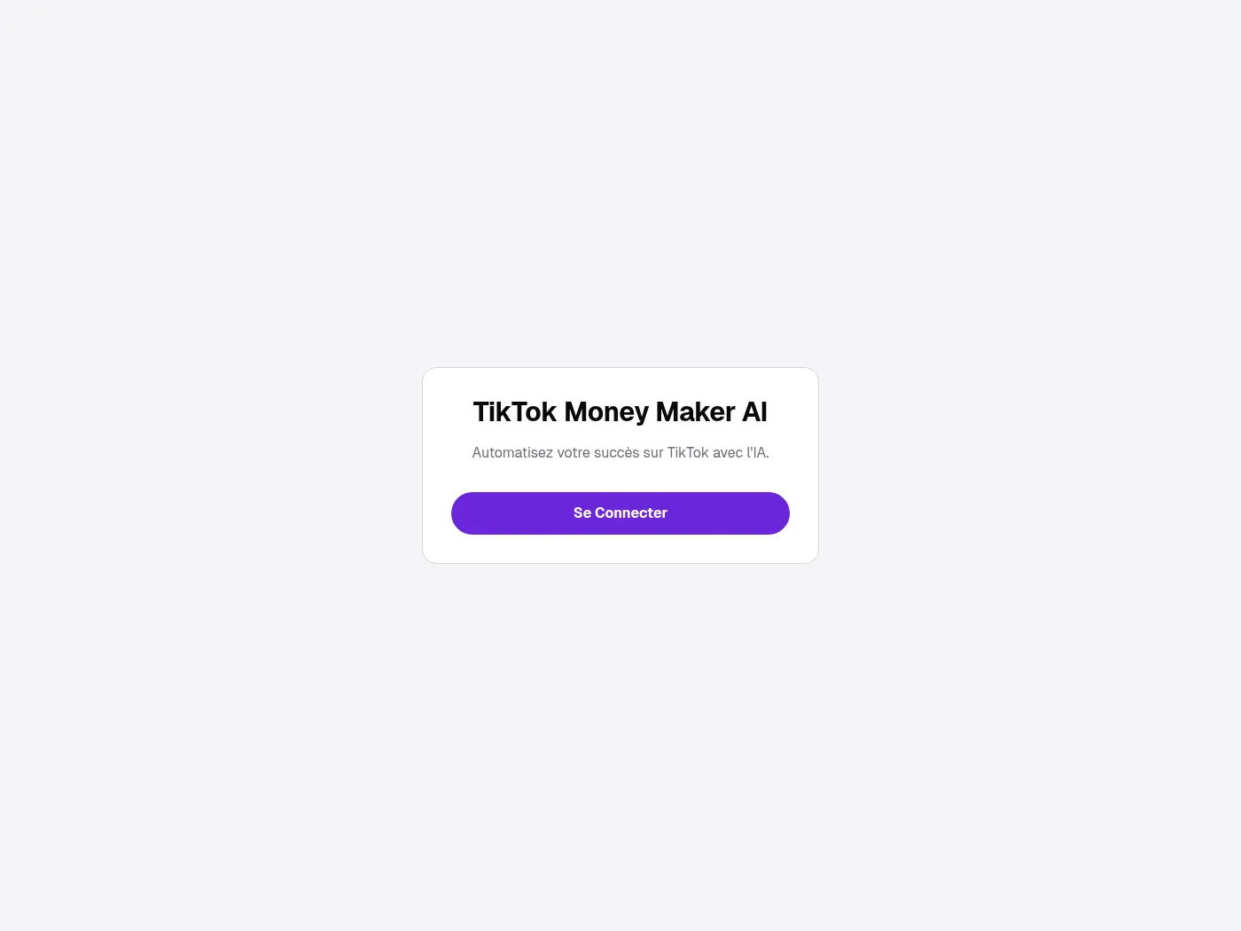 TikTok Money Maker AI