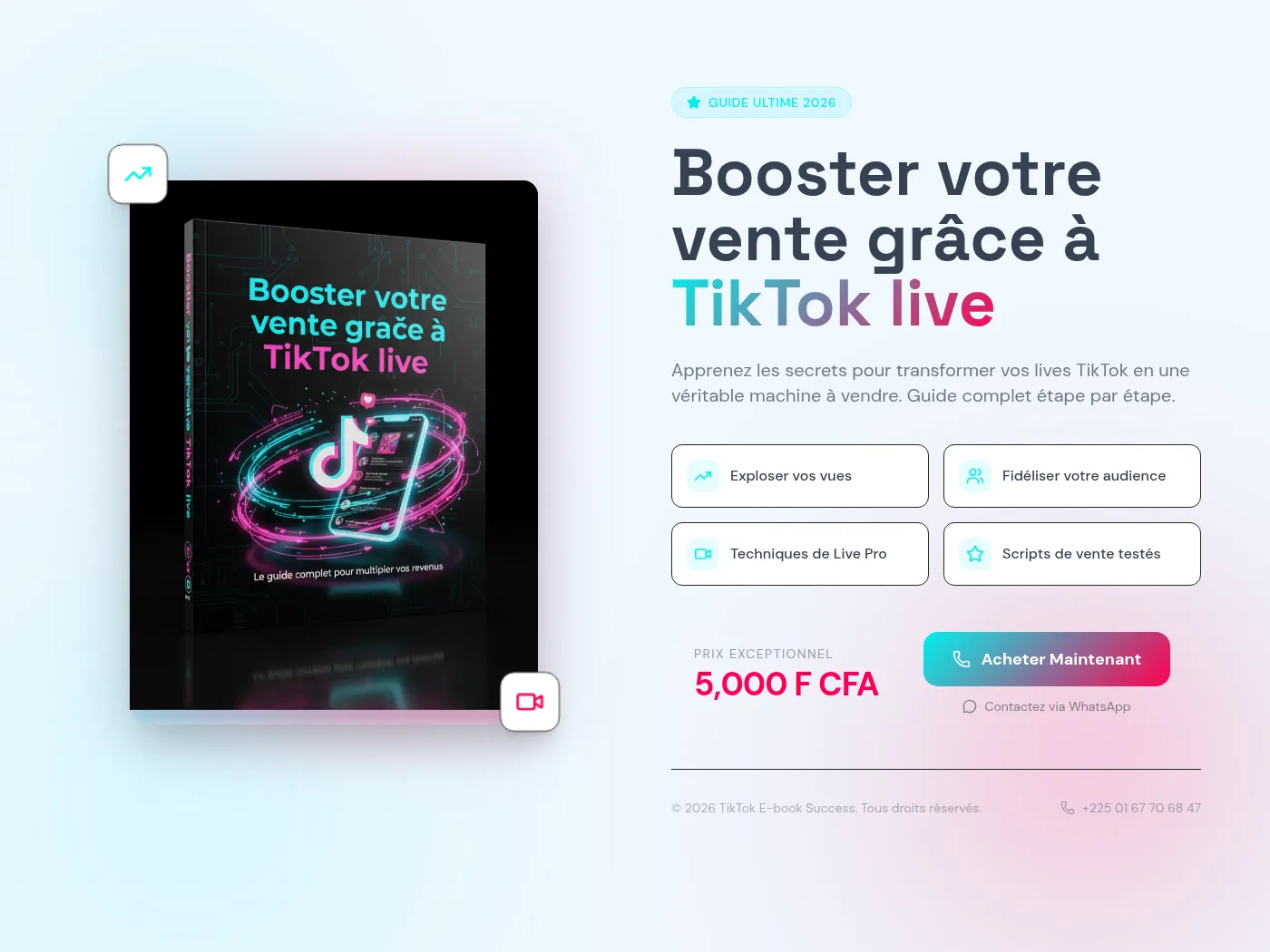 TikTok Live E-Book Poster