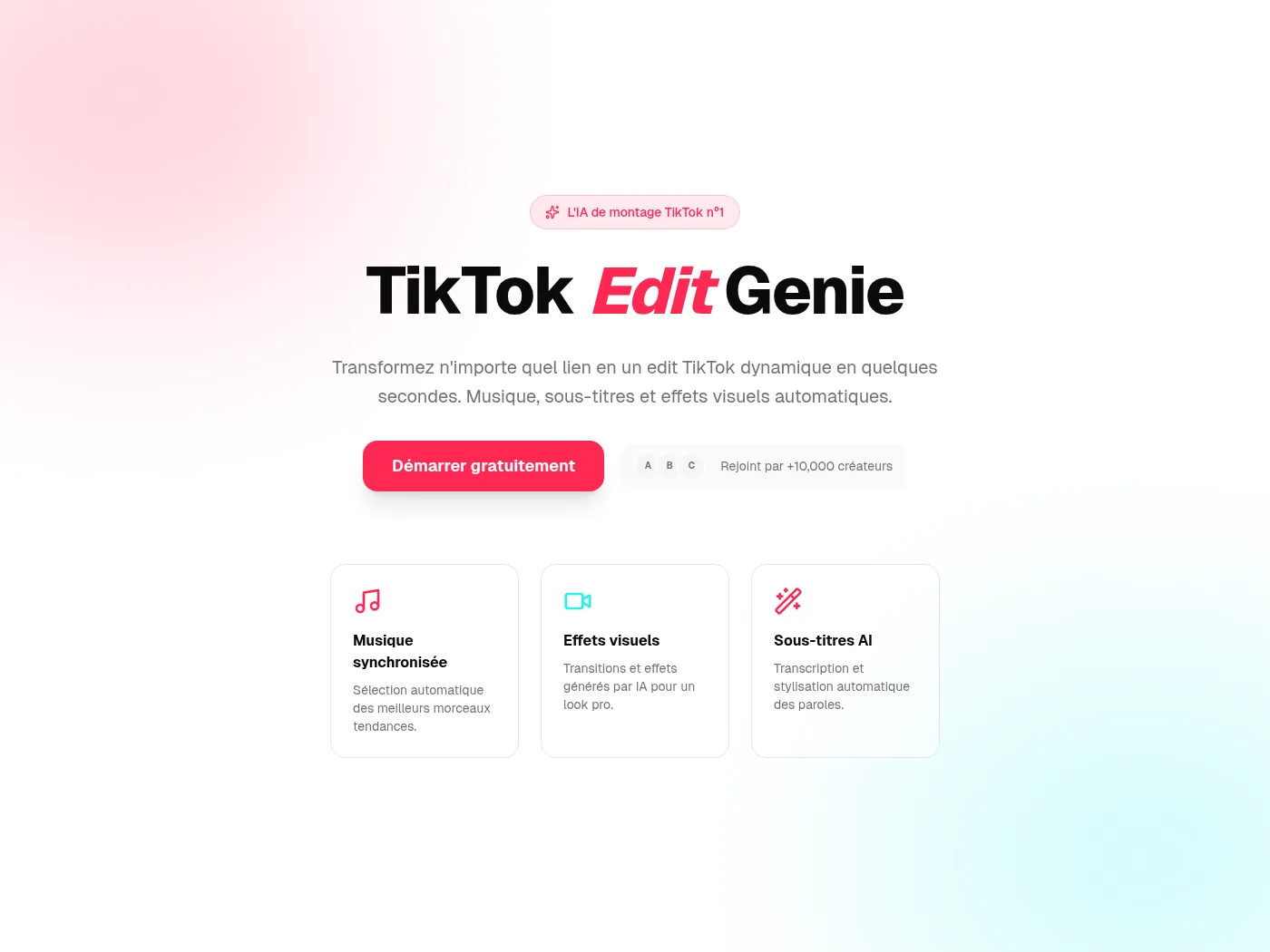 TikTok Edit Genie