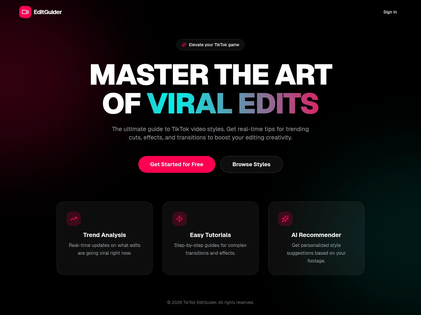 TikTok Edit Style Guider