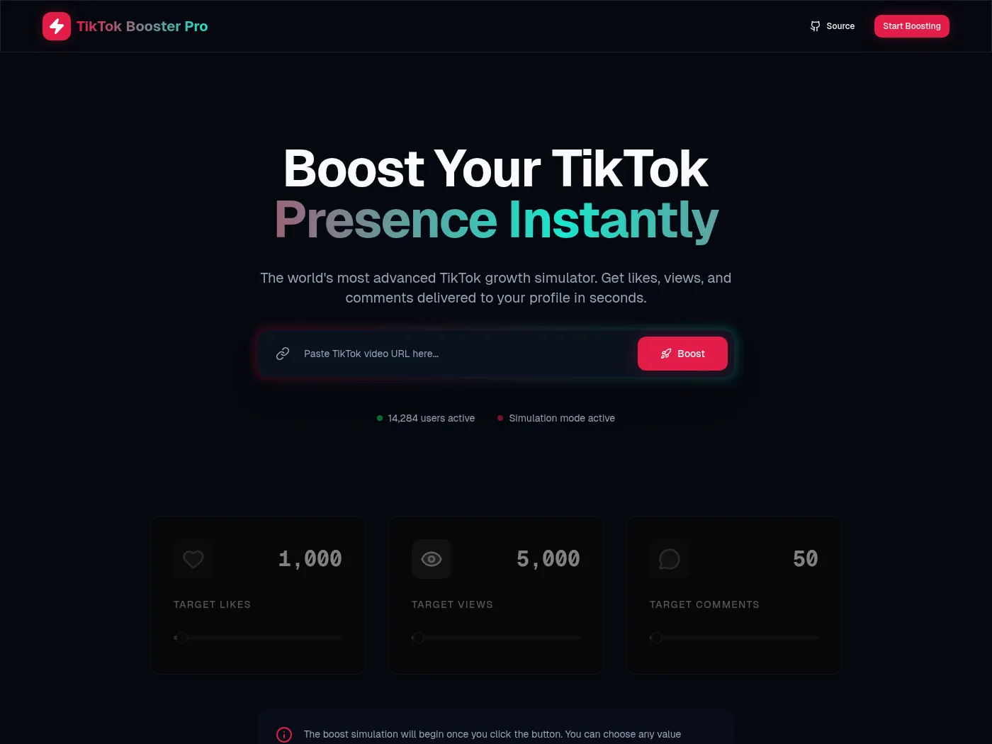 Fake TikTok Booster