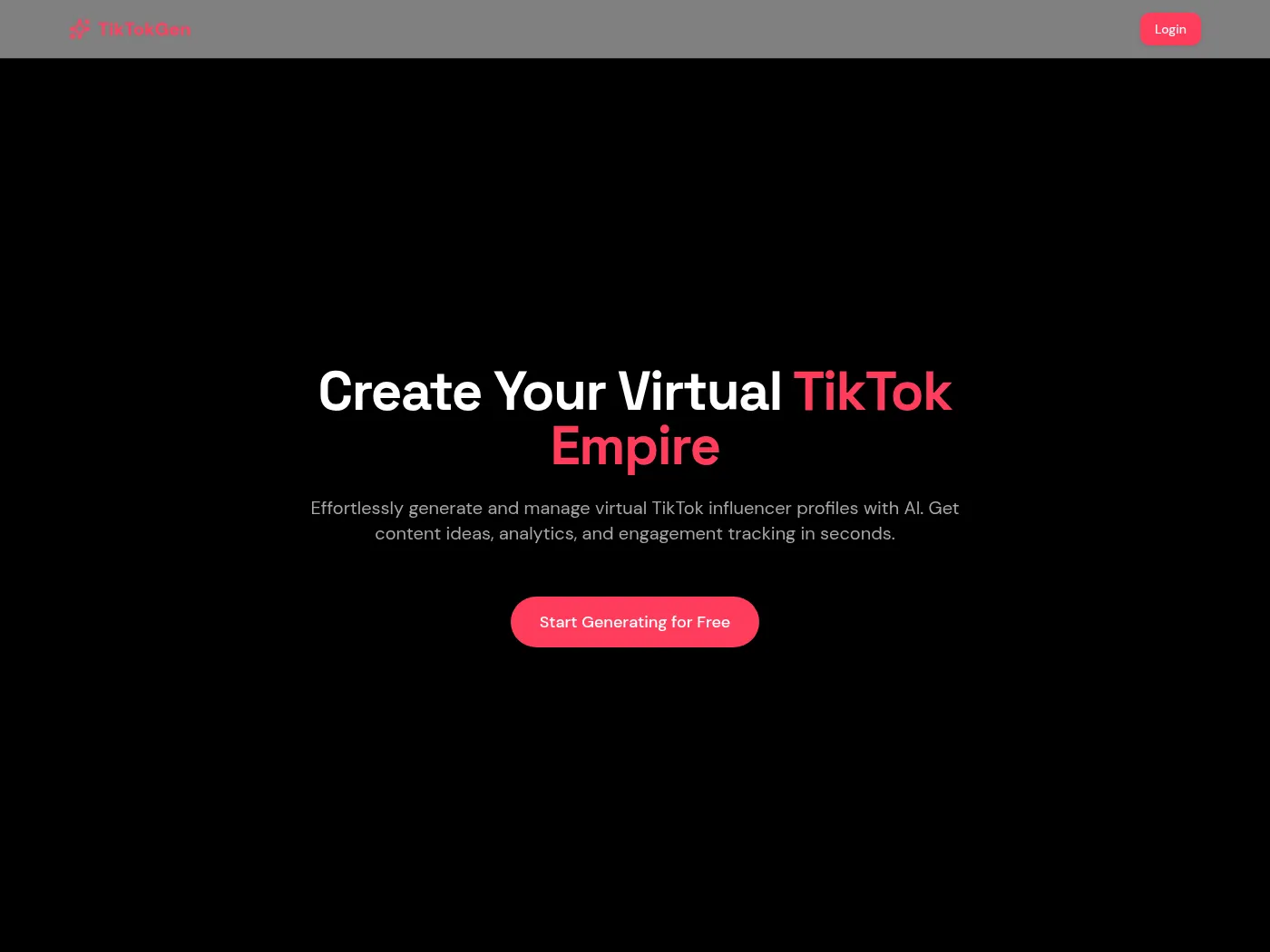 TikTok Influencer Generator