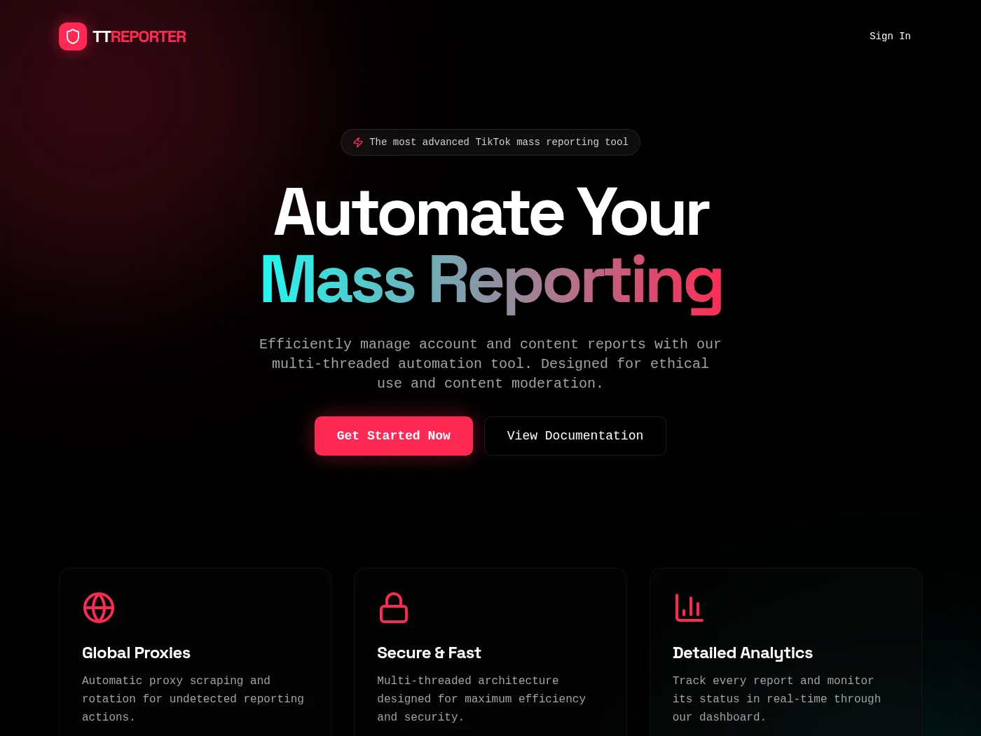 TikTok Mass Reporter