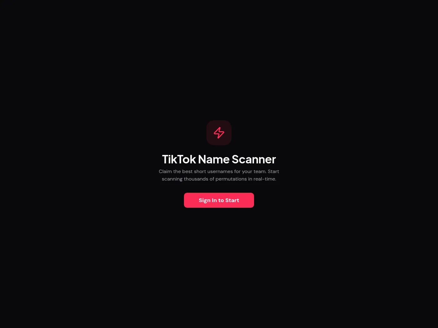 TikTok Name Scanner