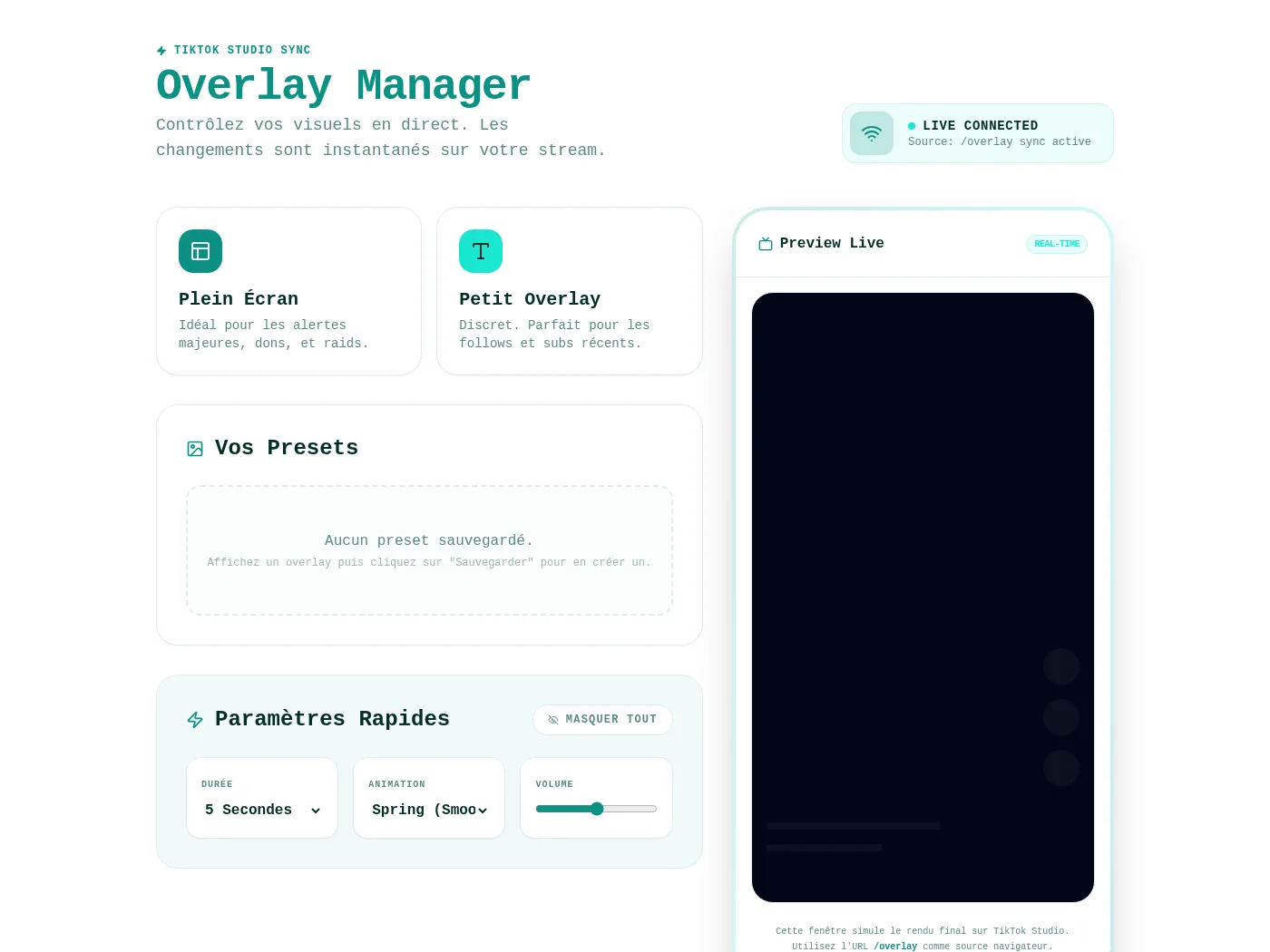 TikTok Studio Overlay App