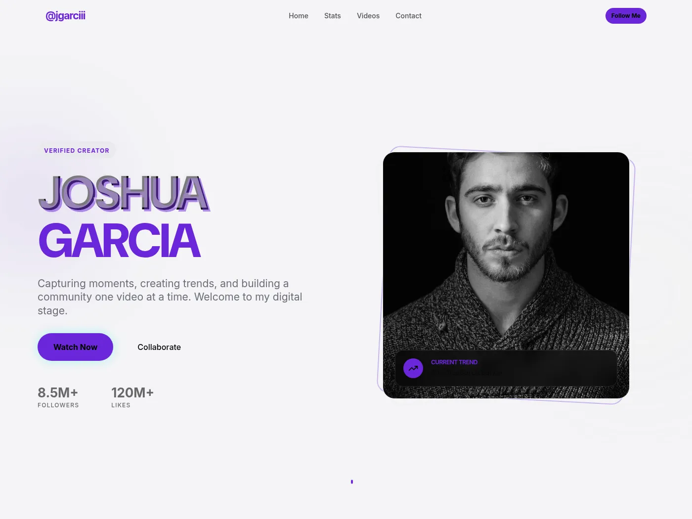 TikTok Portfolio Page