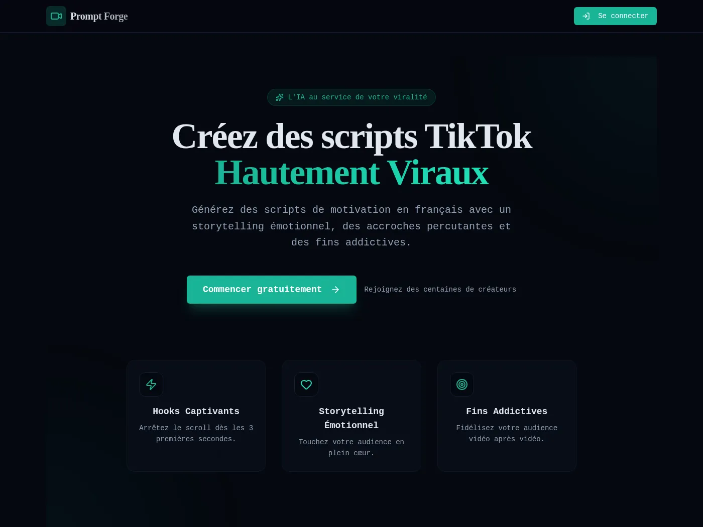 TikTok Video Prompt Forge