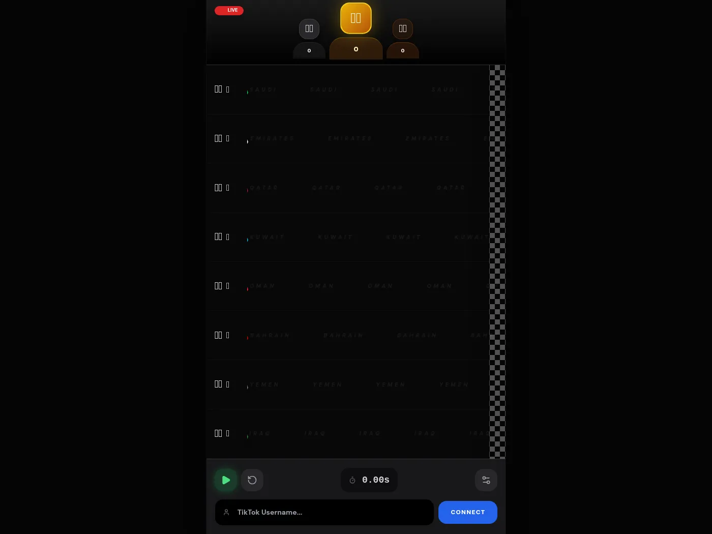 TikTok Country Race Game