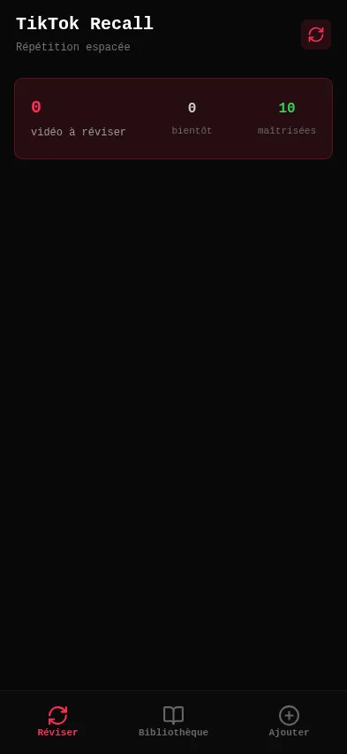 TikTok Spaced Recall